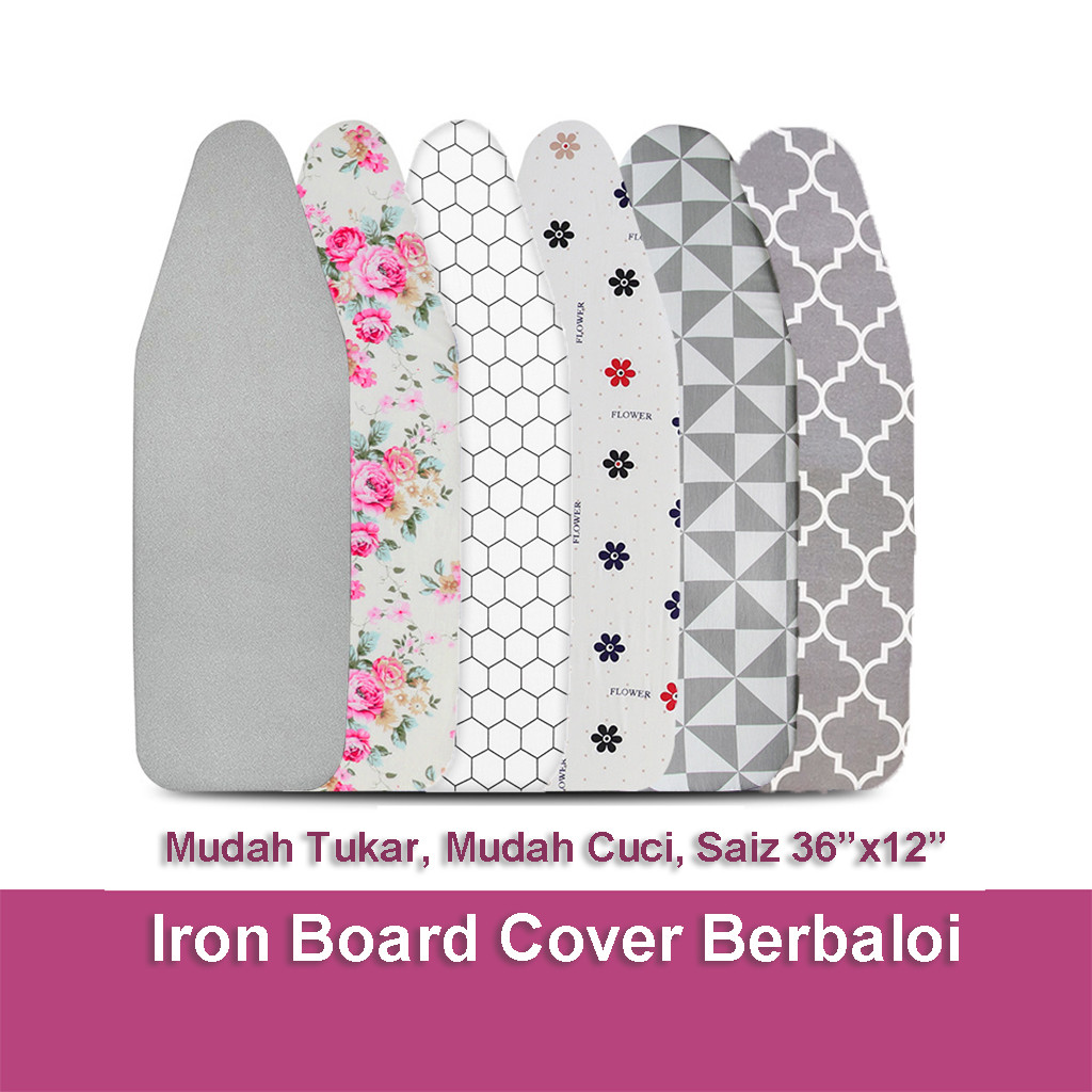PROMOSION Removable Ironing board Cover+Thick Cotton pad Tahan Panas ...