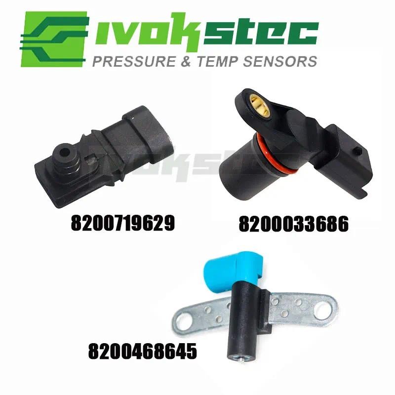 3 PCS Map + Crankshaft Camshaft Position Sensor 8200033686 7700101970 ...