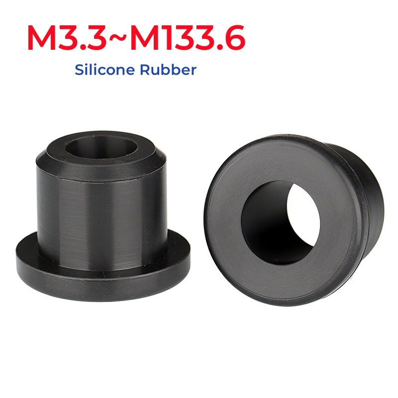 M3.3~M133.6 Black Soft Silicone Rubber Hole Caps T-Coil Blanking End ...