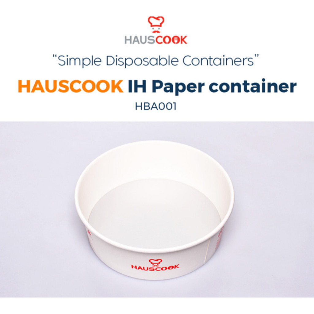 Hauscook 1300cc round disposable induction ramen bowl container paper ...