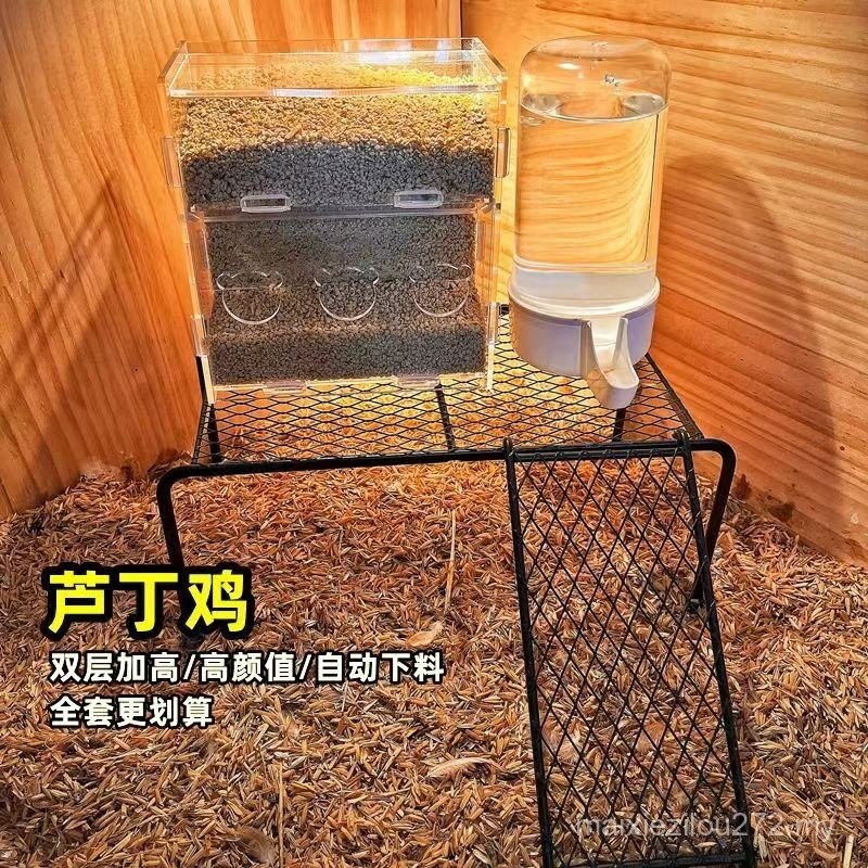 Luding Chicken Feeder Chick Drinker Luding Chicken Quail Food Box Food ...