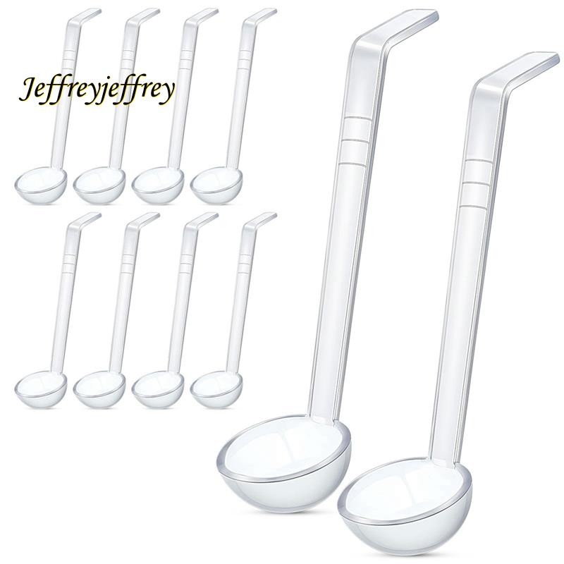 10 Pieces 7.8Inch 1Oz Clear Small Ladle Mini Ladle for Sauce Long ...