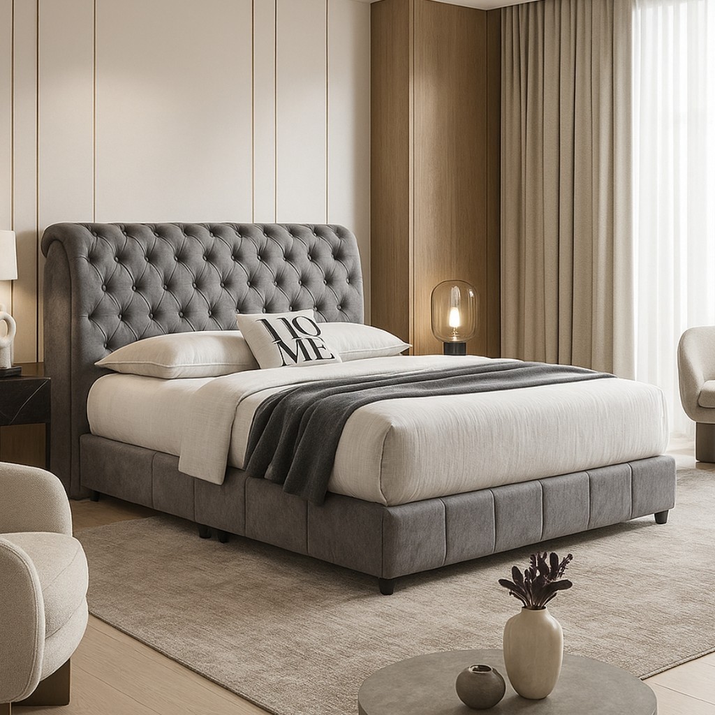 LOFT LIVING EDNA Katil Divan Queen / King Saiz – Rangka Katil Moden ...