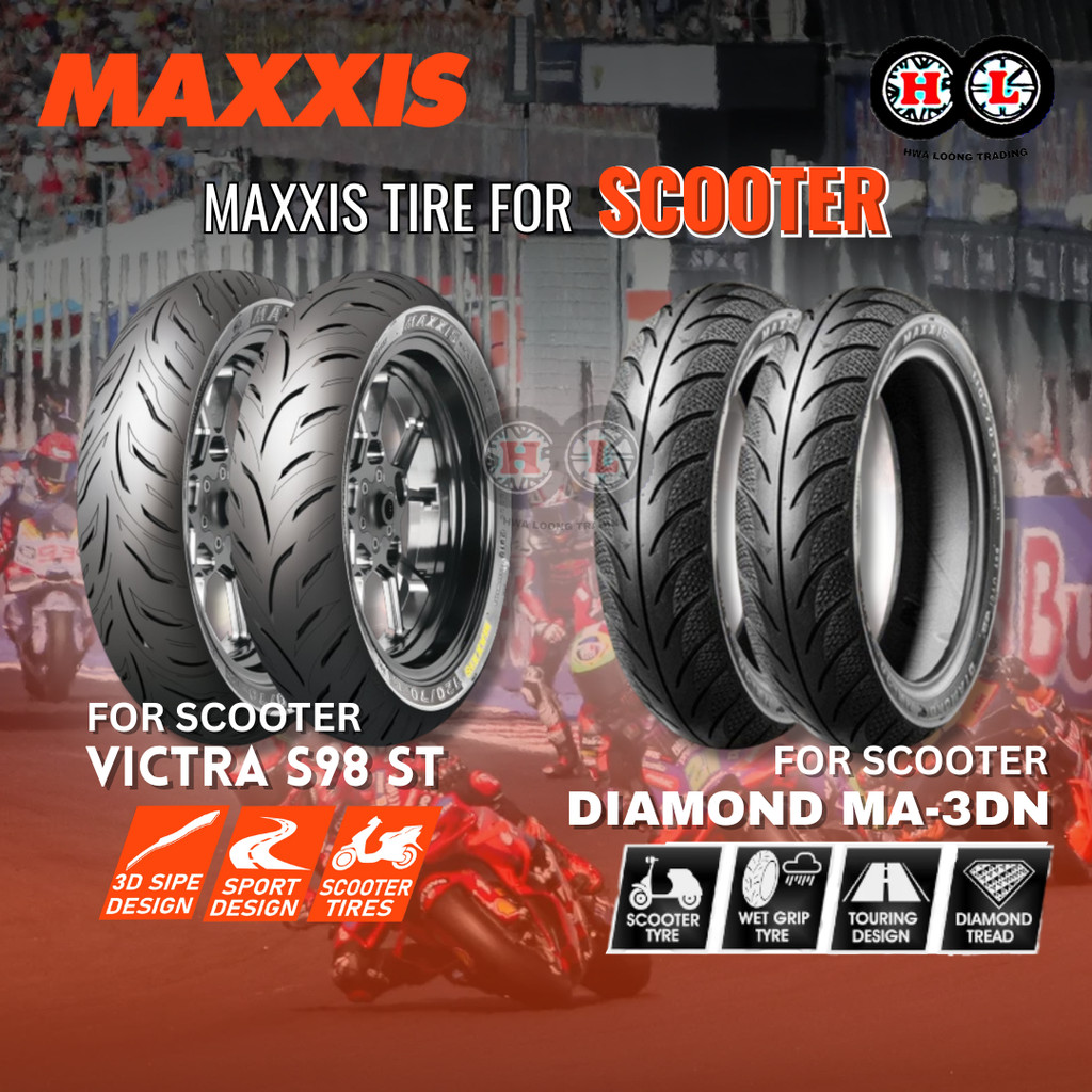 MAXXIS DIAMOND / VICTRA TUBELESS TIRE TYRE 14 INCHES -New Maxxis ...