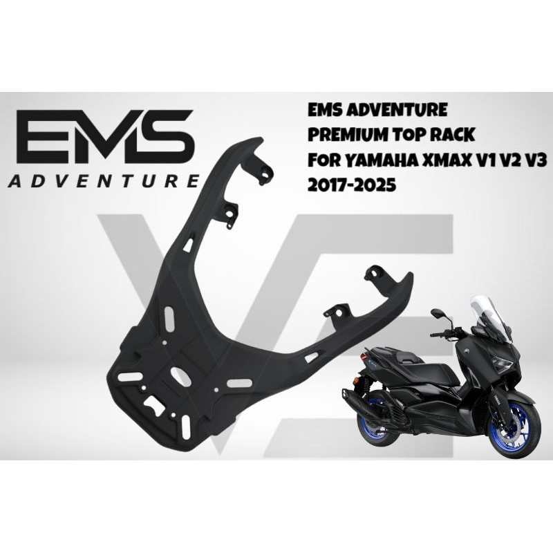 EMS Adventure TOP RACK YAMAHA XMAX 250 HEAVY DUTY MONORACK 2017-2025yrs ...