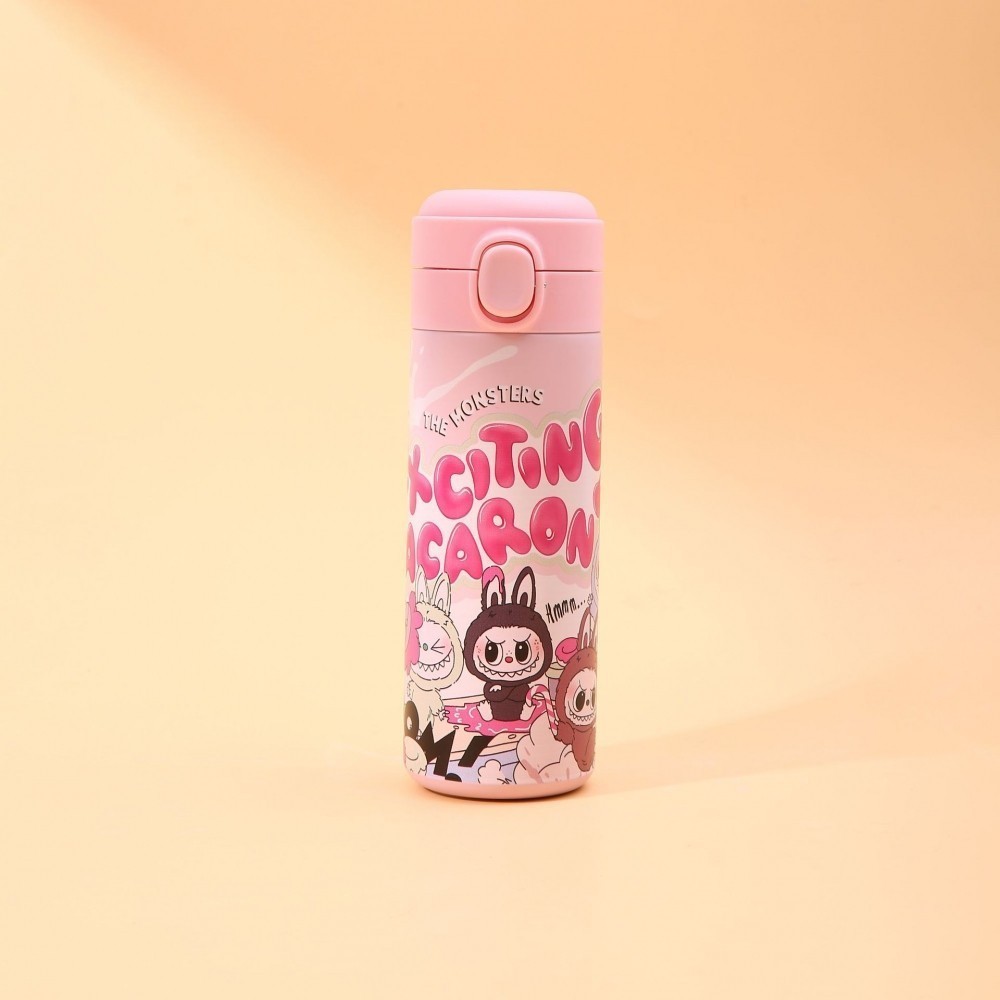 【EVER】Easily Portable Labubu Cartoon Insulated Cup with Secure Closure ...