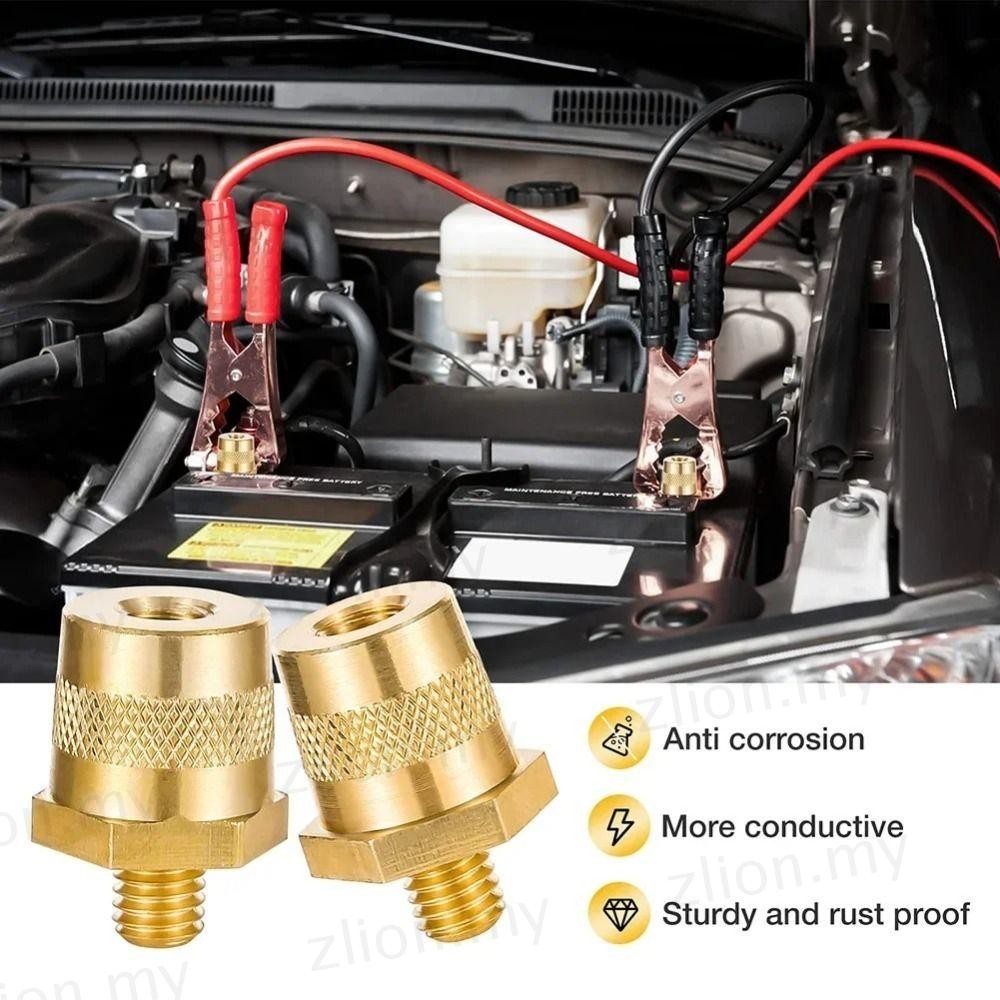 ZLION Battery Pole Adapter, With Male Thread Brass Battery Post ...