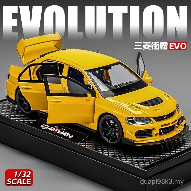 Mitsubishi EVO Model Alloy Simulation jdm Sports Car Children Racing ...