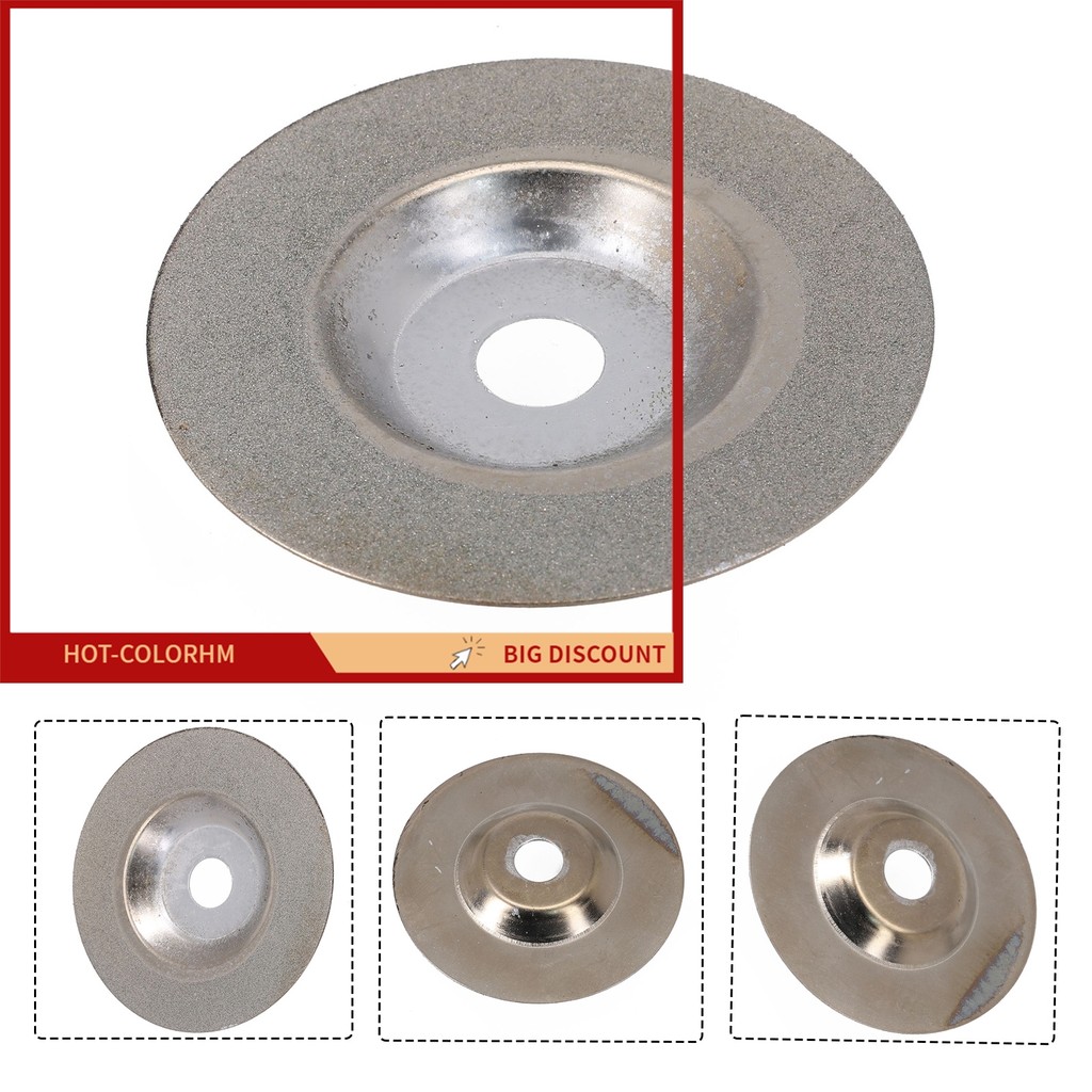 [COLORHM] 4” 60Grit Diamond Coated Grinding Disc Wheel For Angle ...
