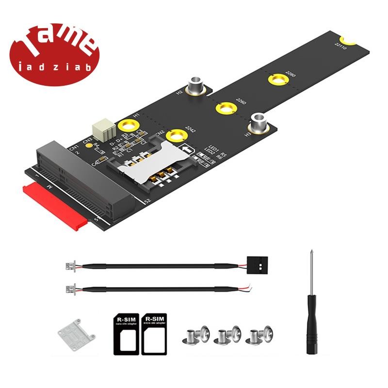 M.2 Key M to Mini PCIE Adapter with SIM Card Slot Supports WiFi WWAN ...