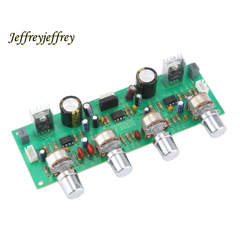 12V NE4558 HIFI Preamp Tone Board Bass Treble Volume Control Pre ...