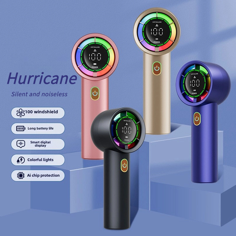 Kipas Mini 5000MAH Portable Fan 100 Gear High Speed USB Charger Fan ...