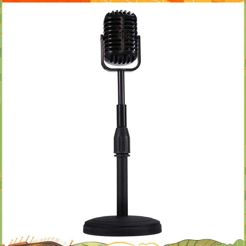 Vintage Desktop Microphone Prop Model with Adjustable Height, Classic ...