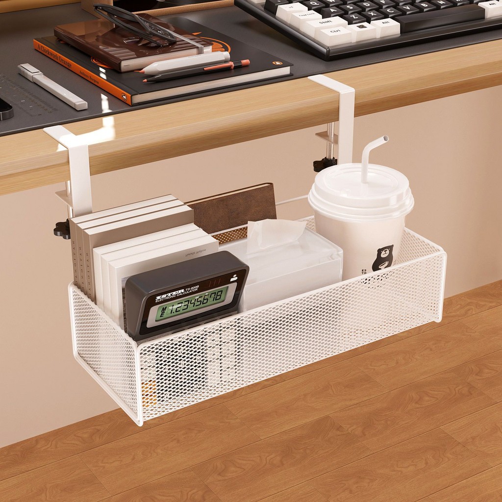 Desk Side Storage Hanging Basket Classroom Desk Book Shelf Hanging Bag ...