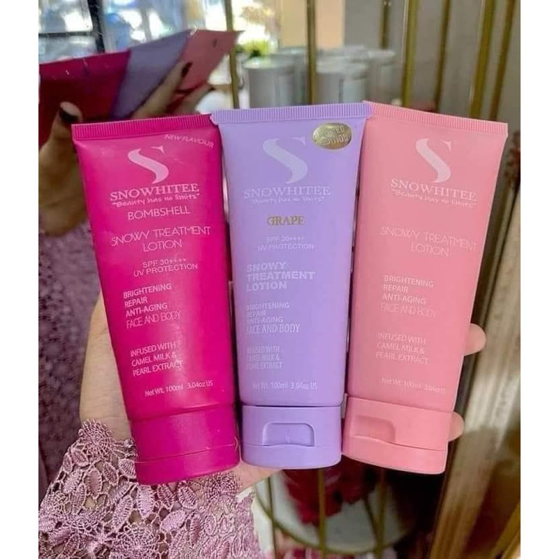 SNOW WHITE TREATMENT LOTION | SNOWY WHITENING BODY LOTION ORIGINAL ...