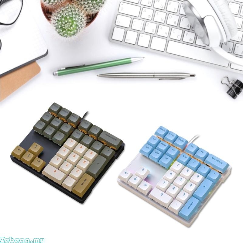 Zebeaa Mini 33 Key Mechanical Keyboard Single Handed Keyboard Shortcut ...