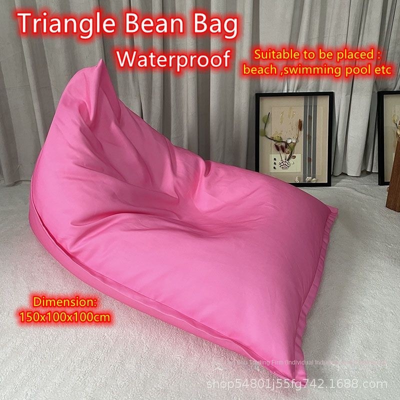 Waterproof Triangle Bean Bag Comfy Head Support Full Set WITH Bean ...