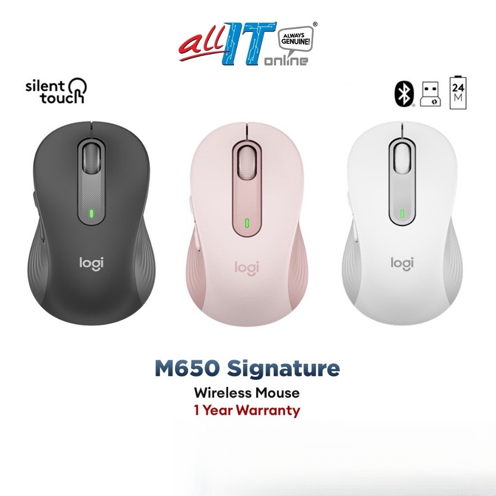 Logitech M650 M650L Signature wireless Mouse | Shopee Malaysia