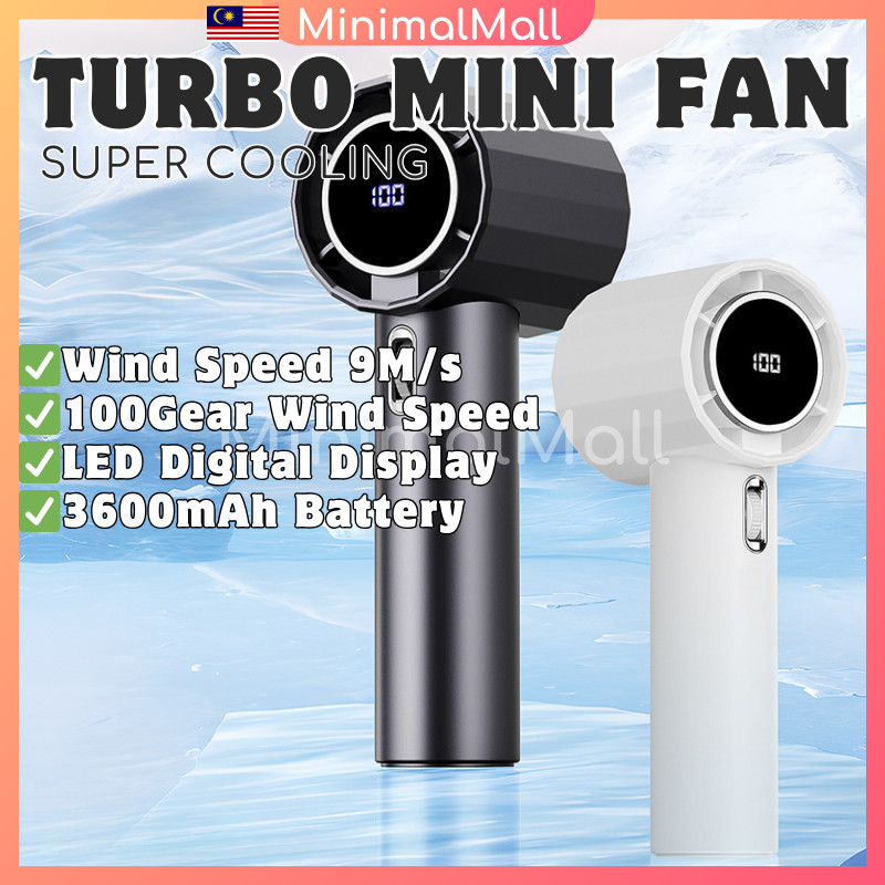 LOCAL!! 100Levels Wind Speeds Portable Turbo Mini Fan Super Cooling ...