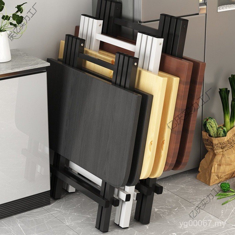 Small Apartment Folding Table Stall 90cm Square Table Table Chair 1 ...