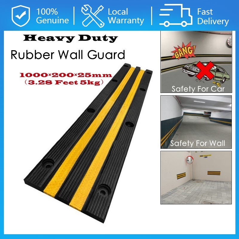 Rubber Wall Guard Heavy Duty Safety Rubber Wall Docking Bumper Parking ...