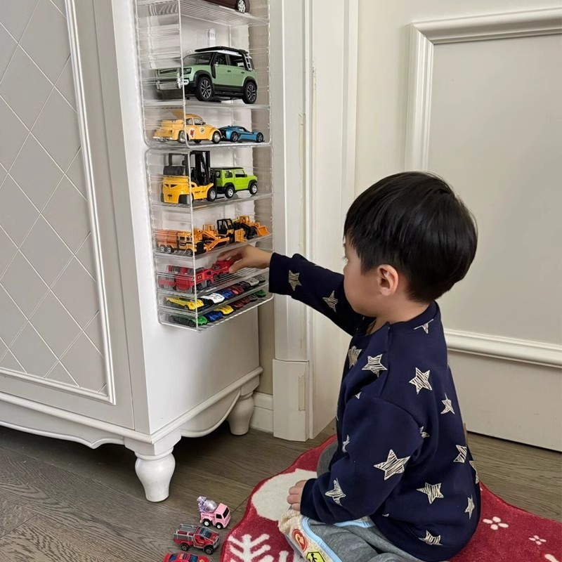 Official Children's Toy Car Storage Rack Boy Model Car Domeka Car 1: 64 ...