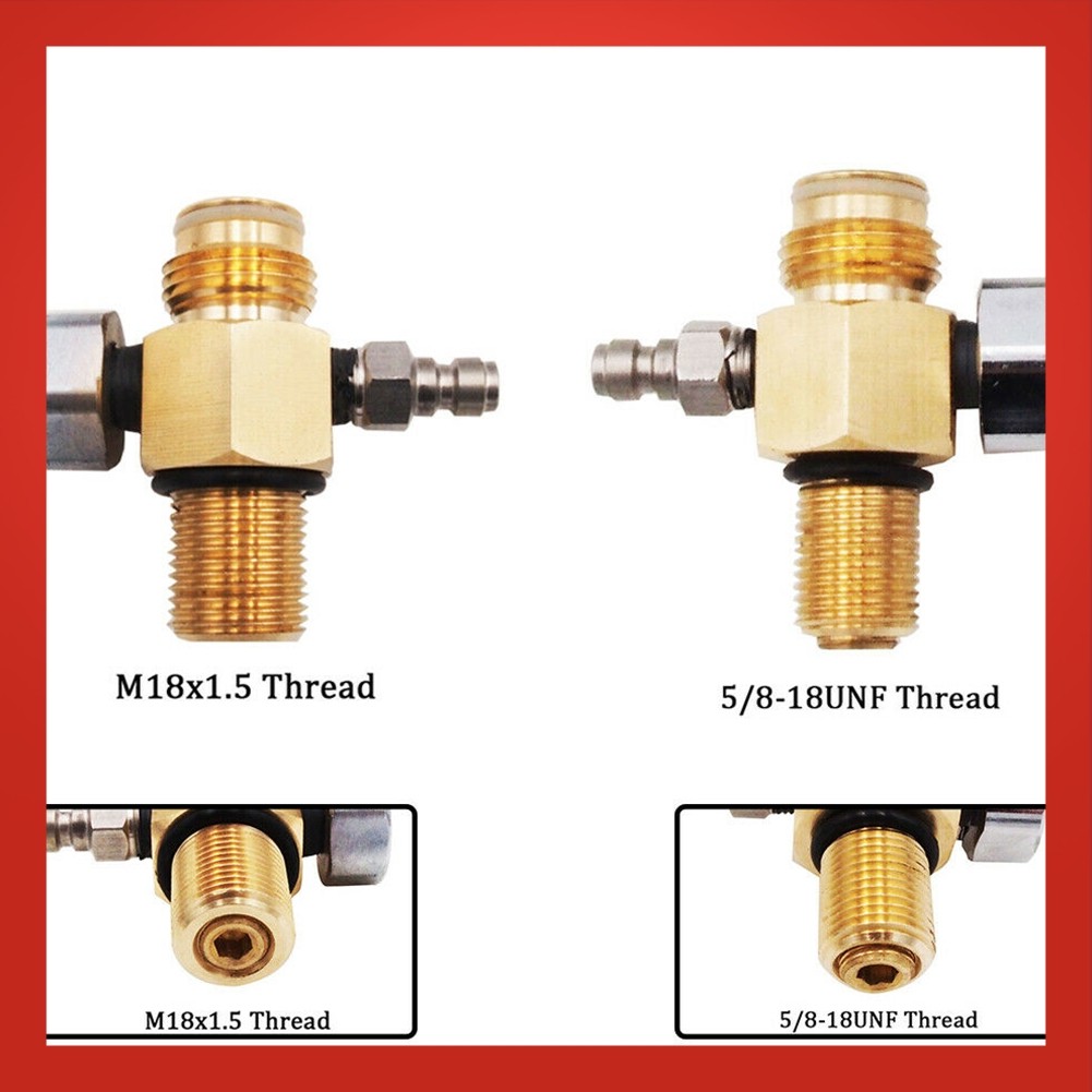 [BTSL] PCP Air Tank Cylinder Regulator Adjustable Pressure For HPA Tank ...