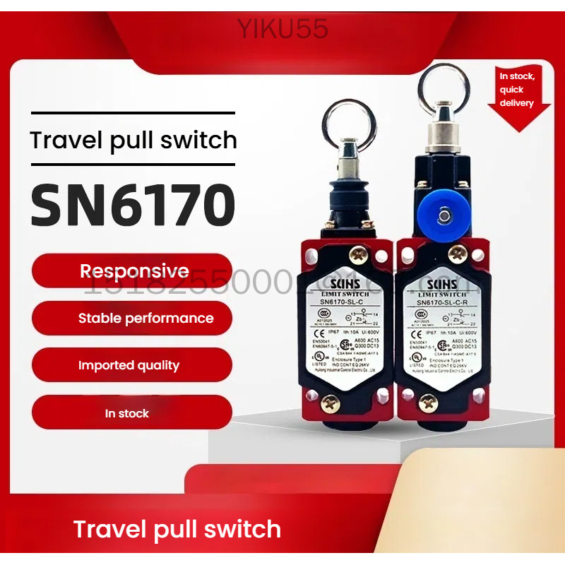 Pull-cord Switch Pull-cord Emergency Stop Under Safety SN2170 ...