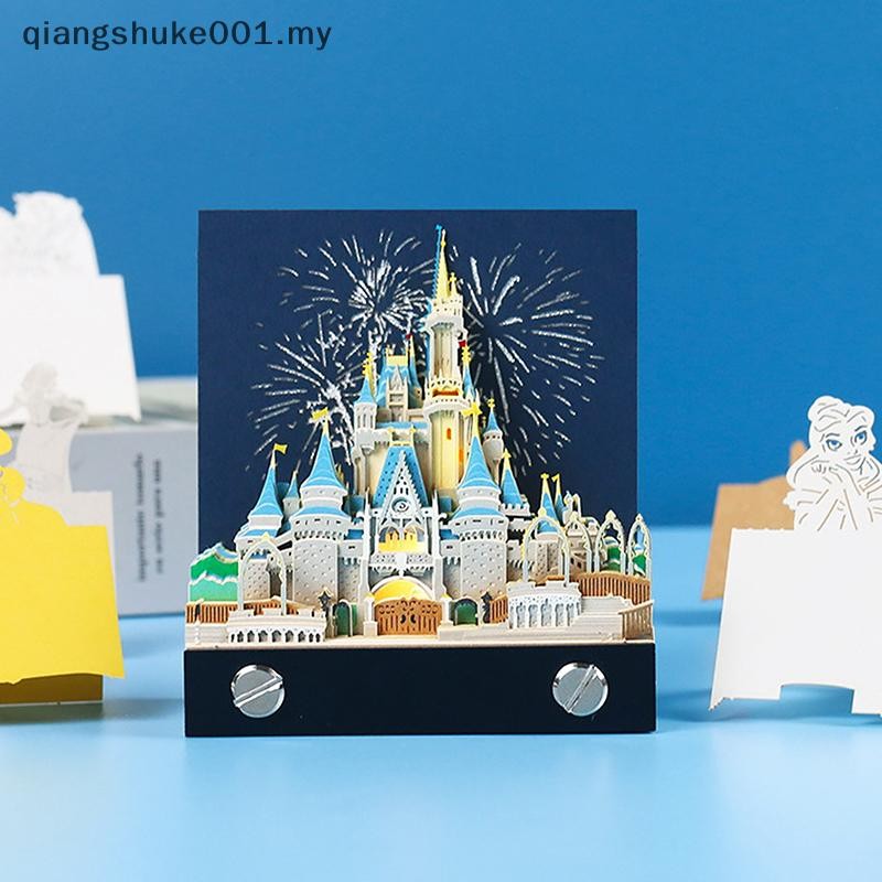 { MY Fashion } Castle Desk Calendar With LED Lights 2025 Calendar Memo ...