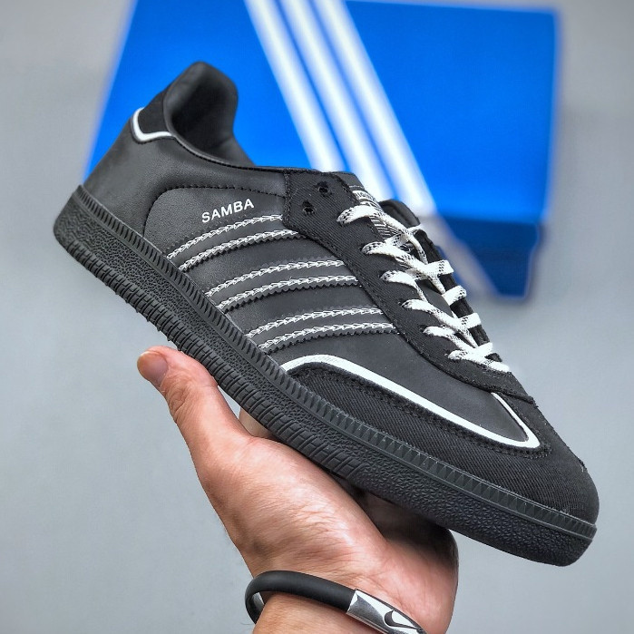 Adidas Samba vintage samba training board shoes Black White | Shopee ...
