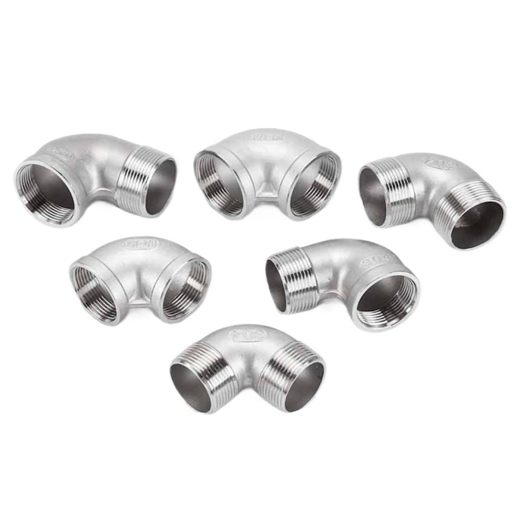 304 Stainless Steel Equal Diameter Elbow 90 Degree Elbow Water Pipe Fittings Double Inner Thread ...