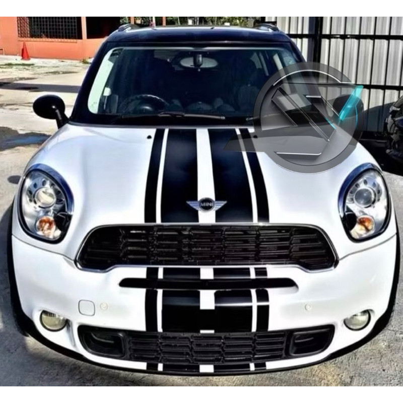 (Ready Stock) S1449# Mini Cooper Bonnet & Rear Car Body vinyl decal ...