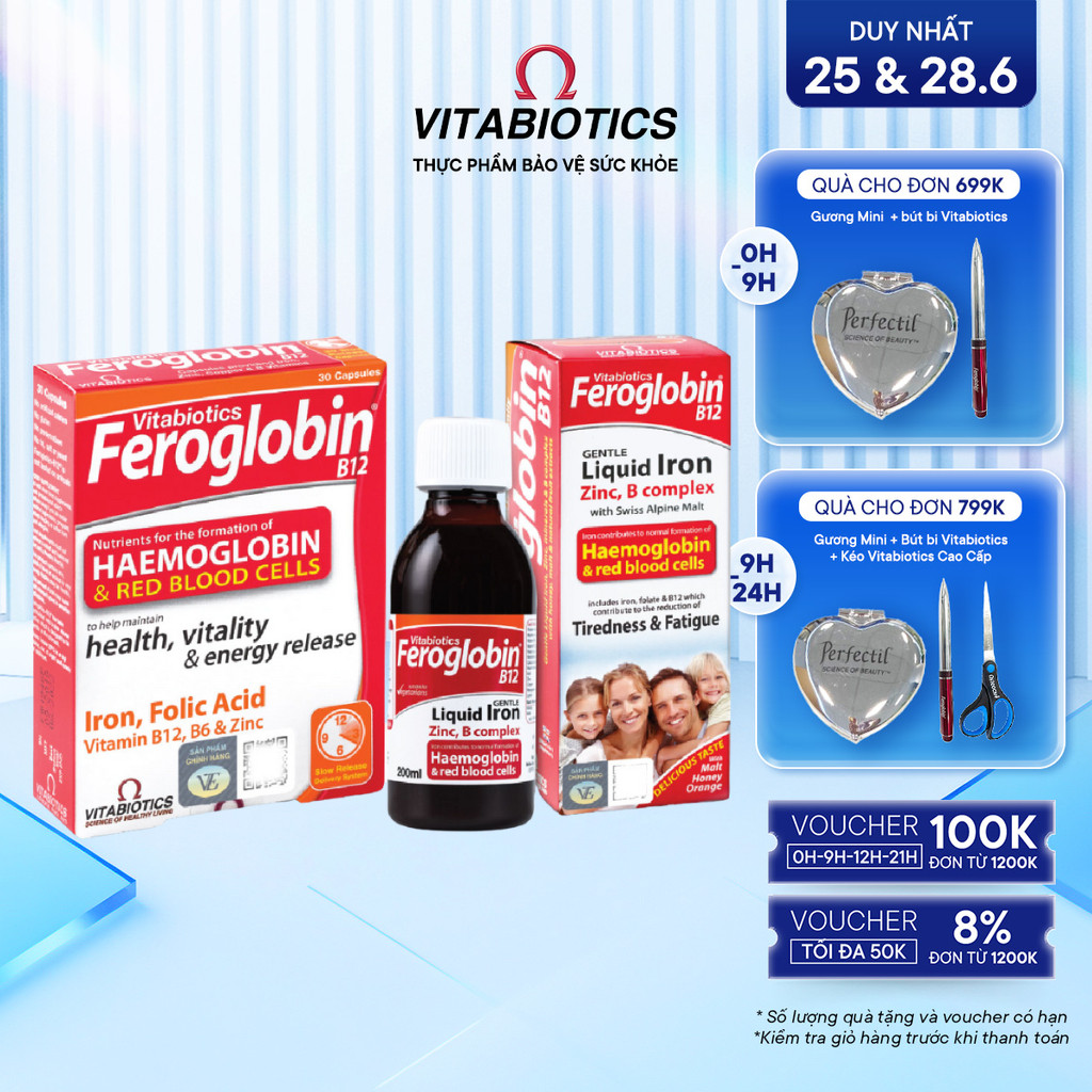 Feroglobin B12 Capsules & Feroglobin B12 Liquid - Supports Increasing ...