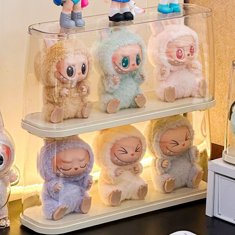 Children Toy Storage Rack labubu Sitting Protection Box labubu Mystery ...