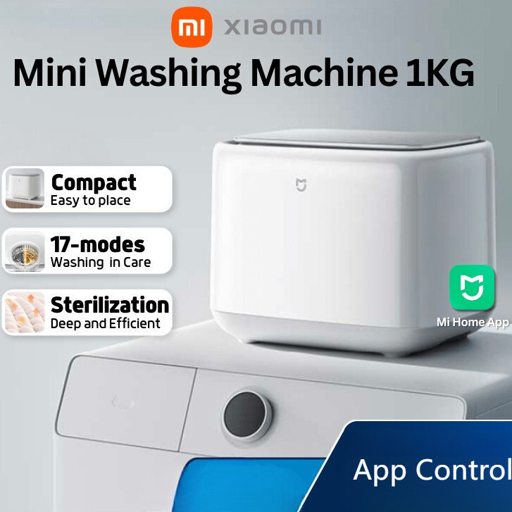 Xiaomi Mijia mini Washing machine 1kg smart Washer [4 levels adjustable ...
