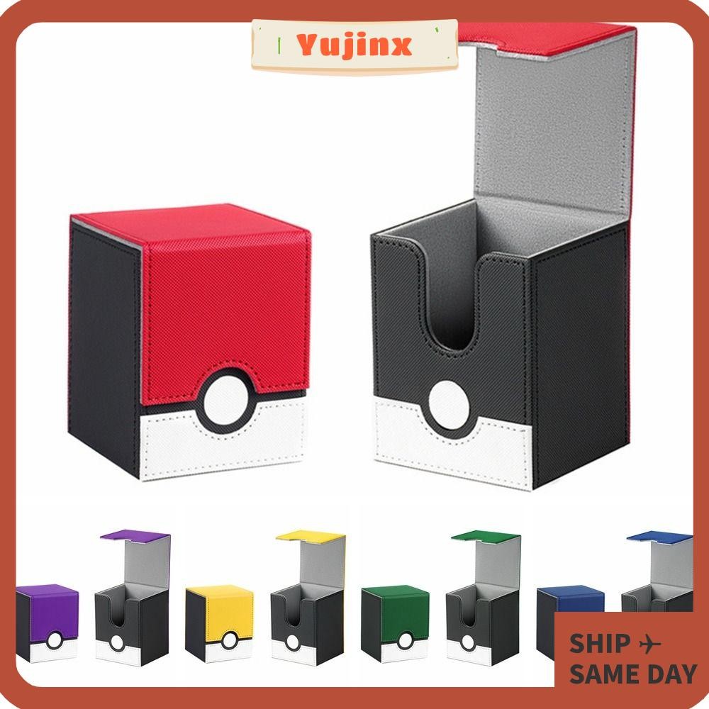 YUJINX Deck Card Box, Magnetic Closure 100+ Capacity Playing Card Deck ...