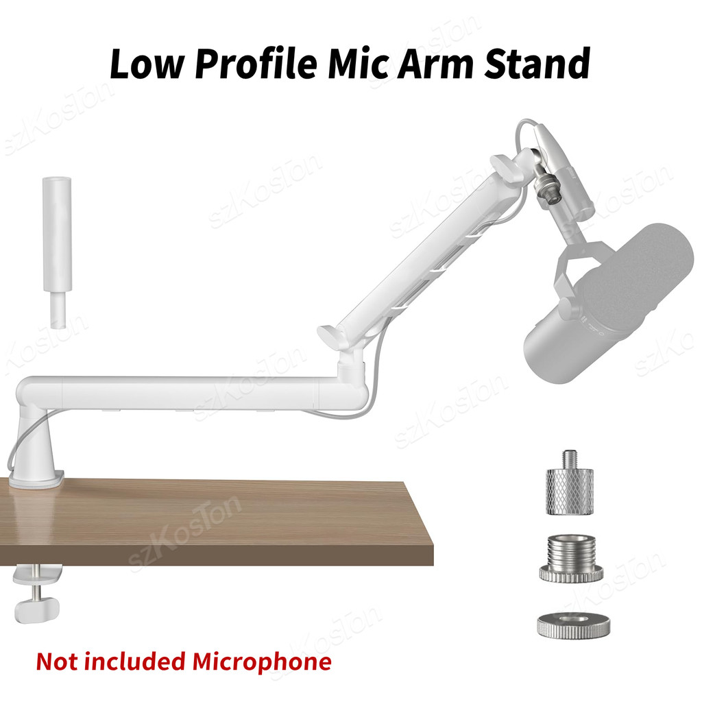 [cod] Boom Arm Mic Stand, Low Profile Microphone Arm Stand, Podcast Mic ...