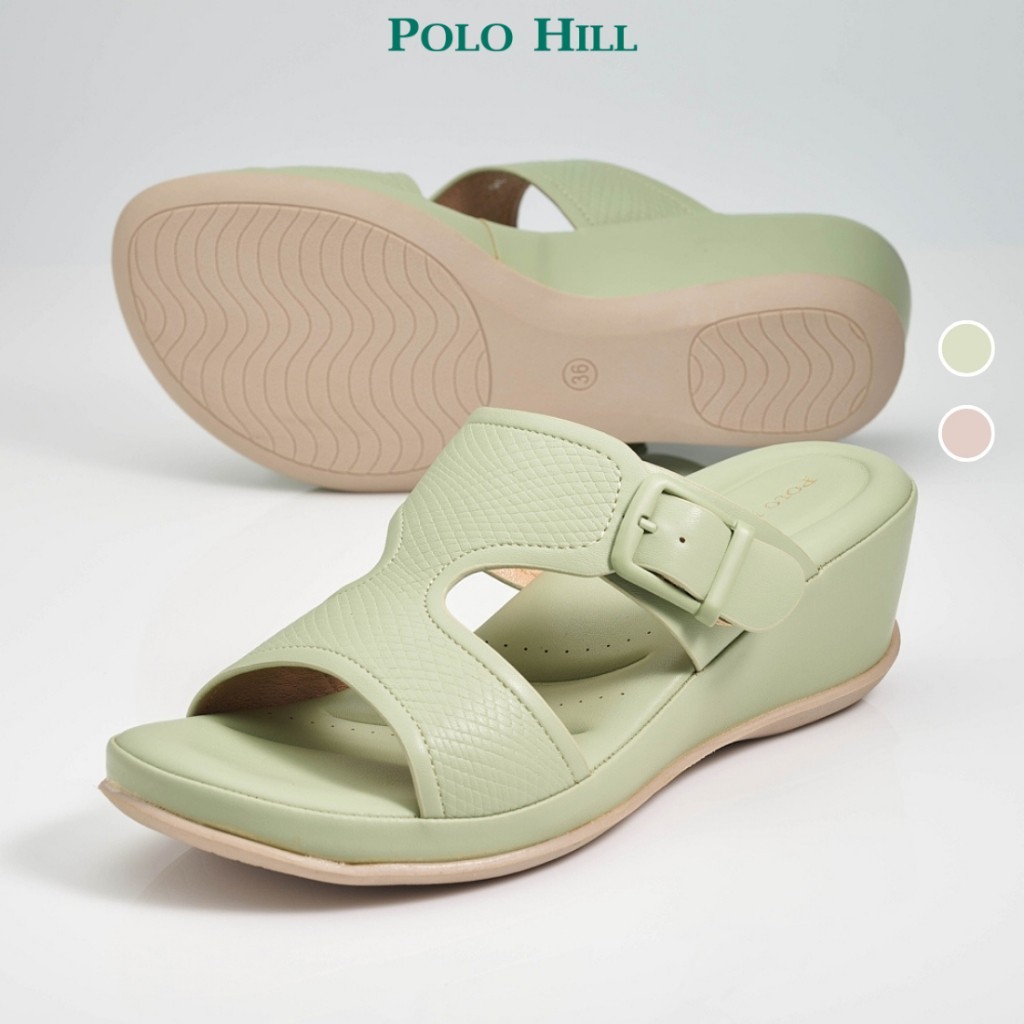 POLO HILL Ladies Slid On Wedges PLSW-LS5344 | Shopee Malaysia