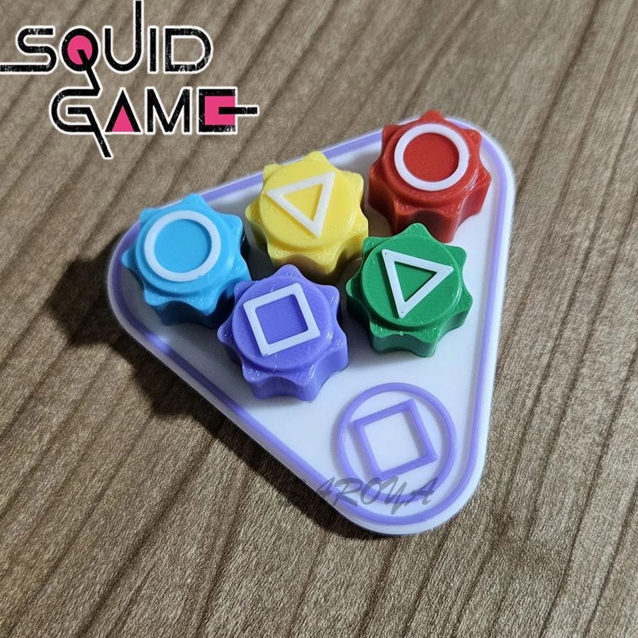 Squid Game 2 Gonggi Stones Korean Games Traditional Stone Catching 3D ...