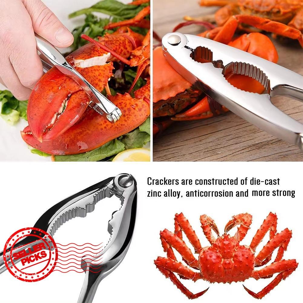 Seafood Crackers Crab Forks Set Lobster Crab Opener Sheller Nuts Clip ...