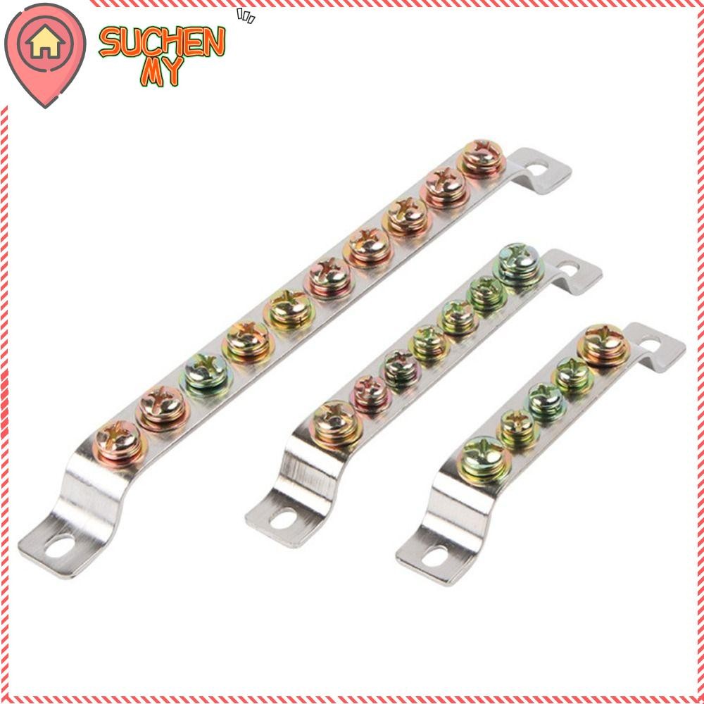 SUCHENMY Ground Row, Brass With Hole Screw Grounding Terminal Block ...