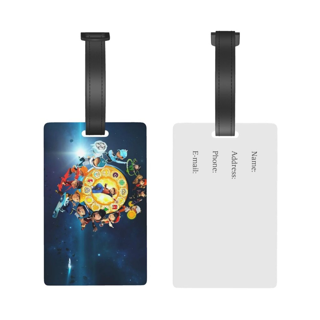 Boboiboy Luggage Tags Assorted Travel Suitcase Labels Business ID Card ...