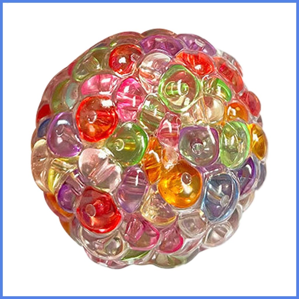 Stress Ball Squeeze Elastic Sensory Balls For Stress Colorful Elastic ...