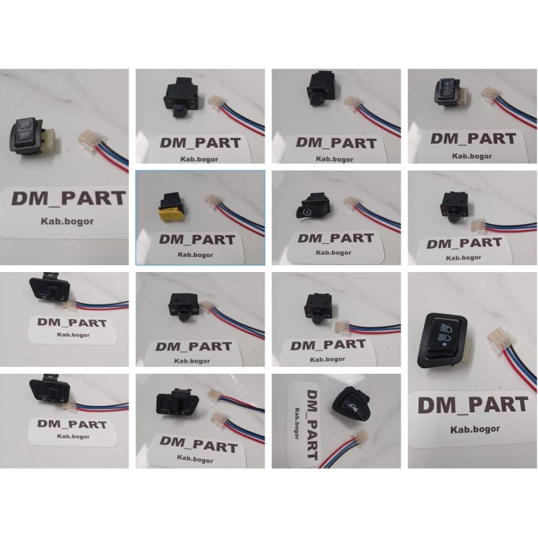 TOMBOL Switch button Starter horn dimmer dimmer hi lo twilight left ...