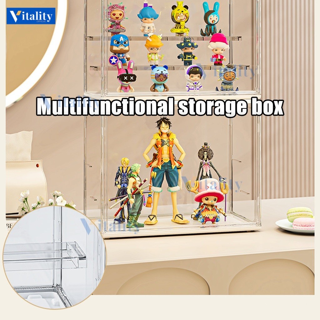 Acrylic Display Case Popmart Transparent Toy Storage Box Magnetic ...