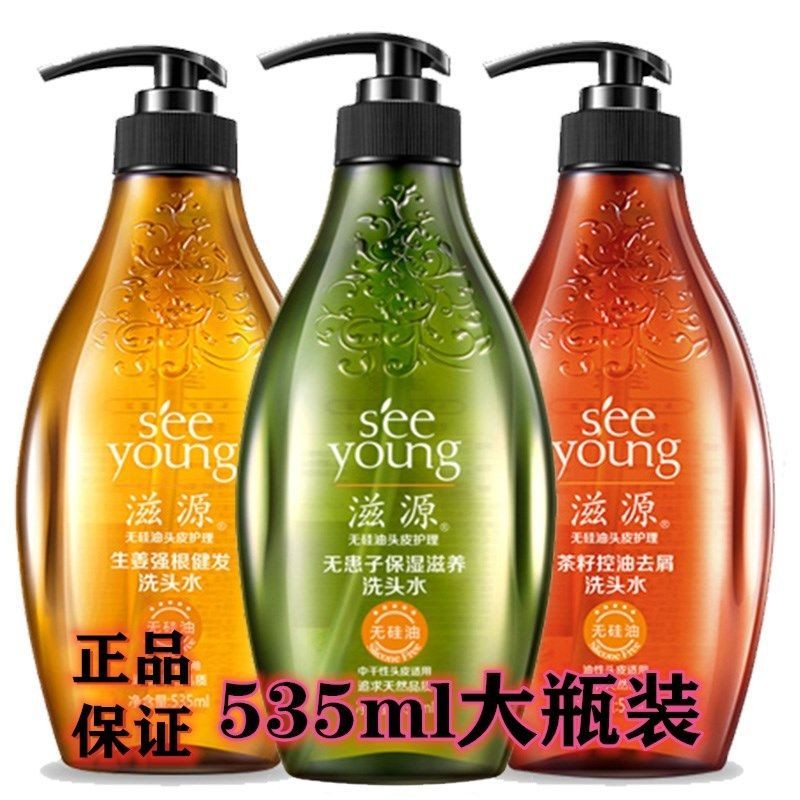 Nourishing Shampoo 535ml Ginger Anti-shedding Sapindus Tea Seed Oil Control Anti-dandruff Care ...