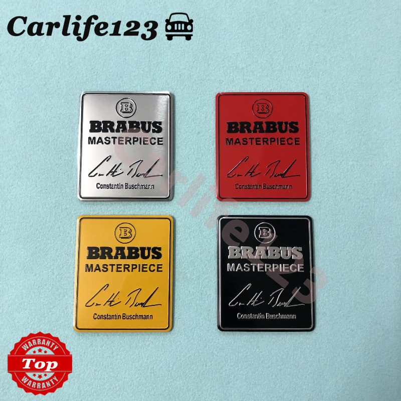 Mercedes-Benz BRABUS Designer Signature Nameplate Logo Emblem Aluminum ...