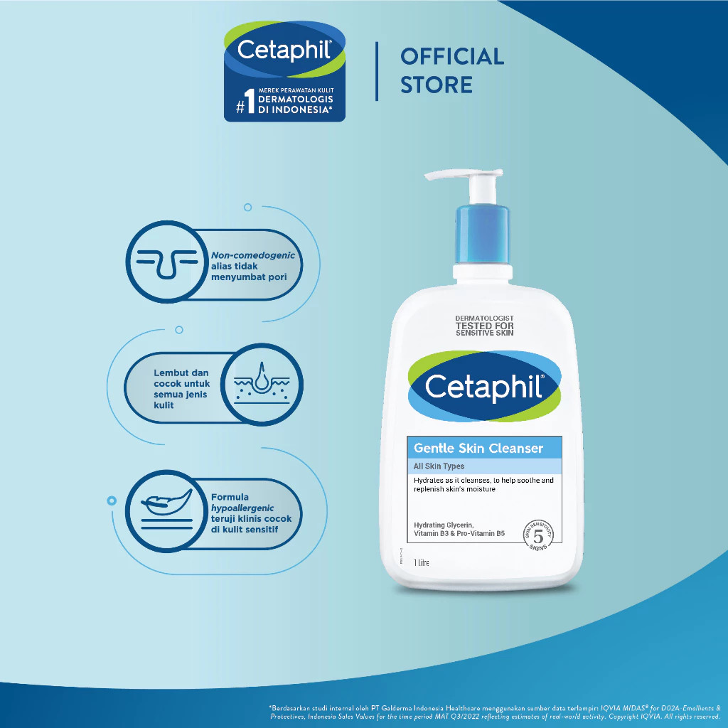 CETAPHIL Gentle Skin Cleanser 500ML Bundle of 4 Hydrating Face & Body ...