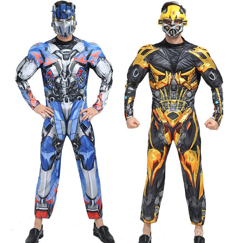【2025】Christmas Halloween Bumblebee Optimus Prime Iron Man Clothes Set ...