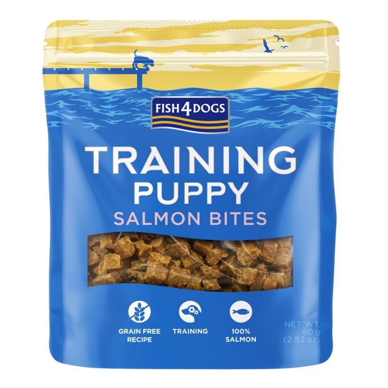 Fish 4 Dogs Puppy Training Salmon Bites (Grain Free) 80g | Shopee Malaysia